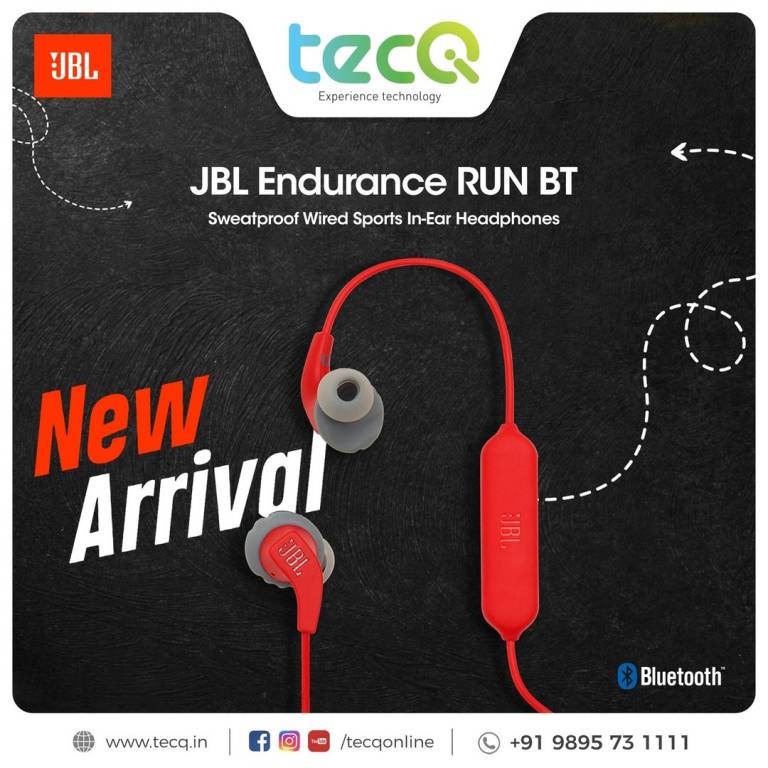 JBL Endurance Run BT Sweat Proof Wired Sports In Ear Headphones Now ...
