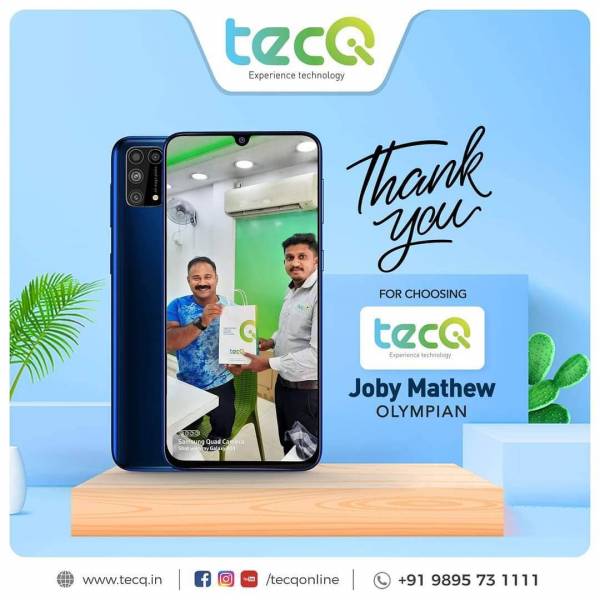 𝘁𝗲𝗰𝗤 𝗖𝗲𝗹𝗲𝗯𝗿𝗶𝘁𝘆 𝗠𝗼𝗺𝗲𝗻𝘁Thanks, Joby Mathew olympian for choosing tecQ.We are so Grateful with your ...